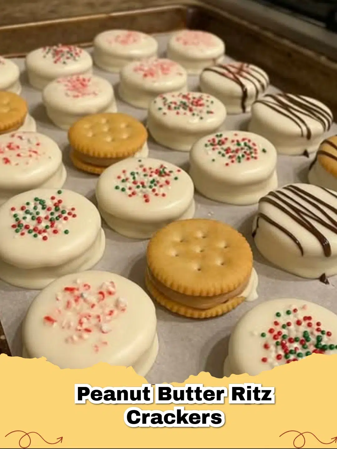 Irresistible White Chocolate Dipped Peanut Butter Ritz Bites: Easy No ...