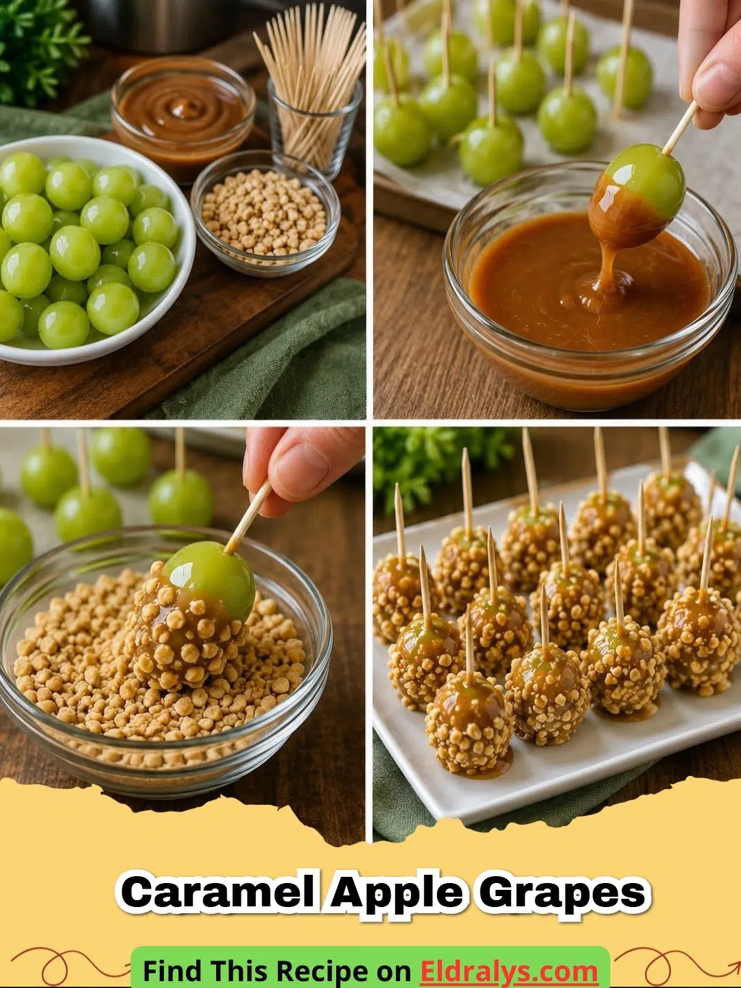 Caramel Apple Grapes: 3 Ingredients for a 5 Star Snack